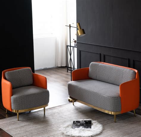 北欧风格家具布艺沙发小户型客厅卧室公寓双人三人创意皮艺小沙发 虎窝淘