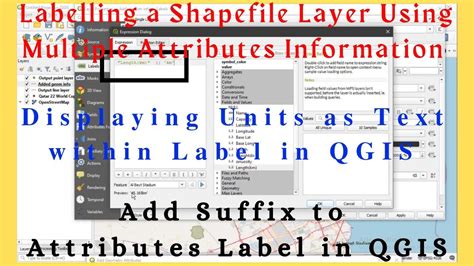 Labelling Shapefiles Using Multiline Attributes Youtube