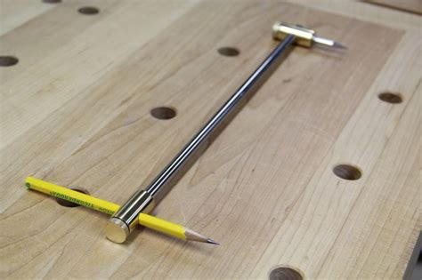 Beam Compass Version 2 Steel Rods Zirkel Holzwerkstatt Zeichengerät