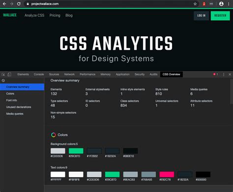 Css Analytics In Chrome Devtools Blog Project Wallace