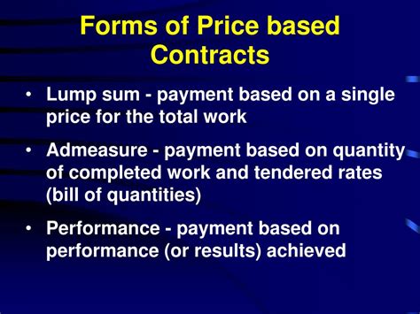 Ppt Recent Experience And Lessons Learned With The Use Of Performance Based Contracts Ppt Recent Experience And Lessons Learned With The Use Of Performance Based Contracts