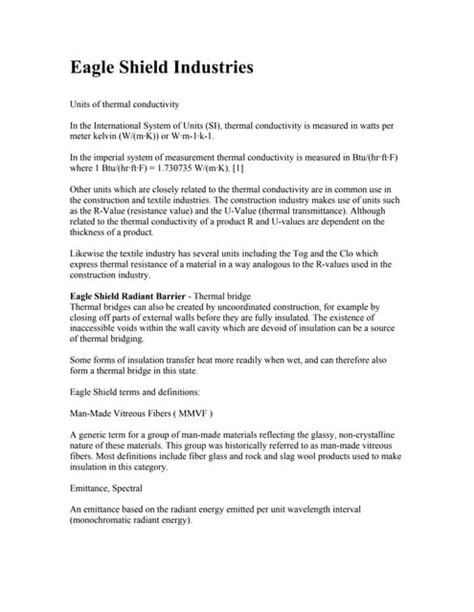 Eagle Shield Doc Science