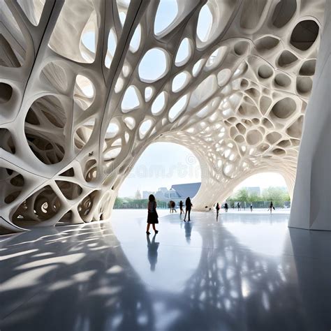 Building Design Of A Network Of Interconnected Shapes Inspired By The