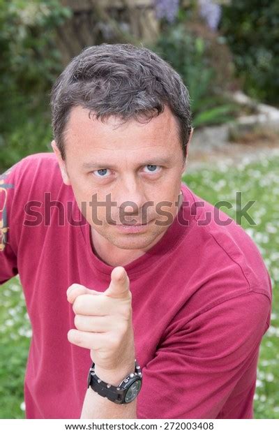 Attractive Man Pointing Finger Towards You Stock Photo Shutterstock
