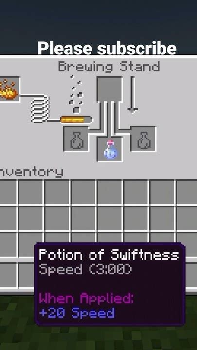How To Make Speed 2 Potions In Minecraft Youtubeshorts Minecraft Tutorial Viral Youtube