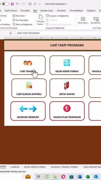 Carİ Takİp Programi Excel Excelpratik Exceldersleri Excelvba Caritakip Exceleğitimi