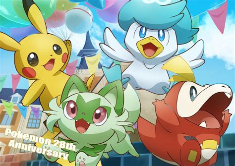Pikachu Sprigatito Fuecoco And Quaxly Pokemon Drawn By Refisa Danbooru