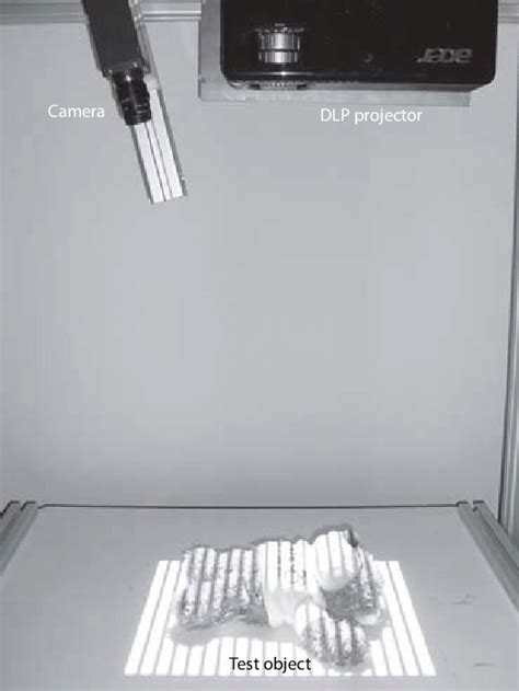 12 Practical Setup Used For Testing The Fringe Projection Profilometry Download Scientific