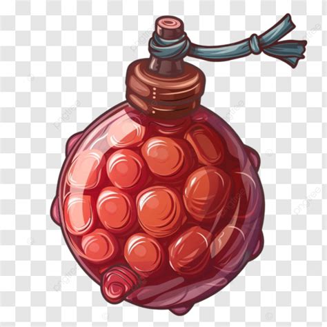 Senjata Ilustrasi Ikon Kartun Bom Granat Dengan Latar Belakang