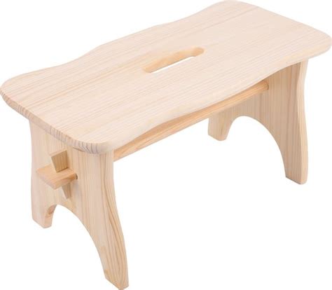 Creative Deco Peuters Houten Stoeltje 39x18x21cm Dennenhout