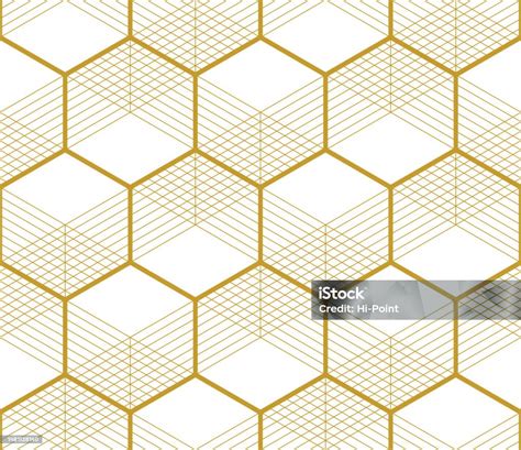 현대적인 이음매 없는 패턴의 크로스 해치 음영이 있는 골드 육각형 0명에 대한 스톡 벡터 아트 및 기타 이미지 0명 3차원 형태 교차해칭기법 Istock