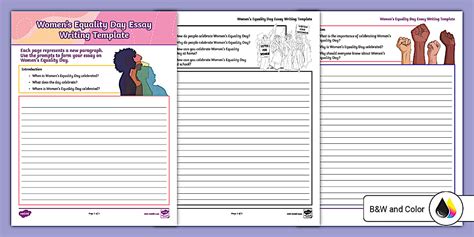 Womens Equality Day Essay Writing Equality Twinkl Usa