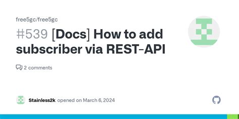 Docs How To Add Subscriber Via Rest Api · Issue 539 · Free5gcfree5gc · Github