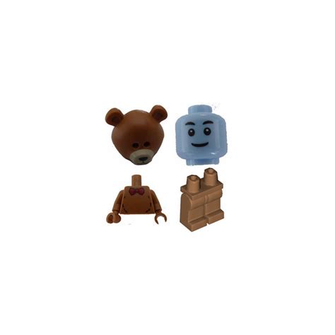 Lego Medium Dark Flesh Minifig Medium Dark Flesh With Bear Helmet And Red Bow Tie Brick Owl
