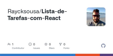 GitHub Raycksousa Lista De Tarefas React