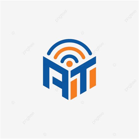 Wifi Sign Symbol With Hexagon Shape Letter Concept Internet Logo Vector Concept Internet Logo