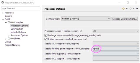 Tms320f28069m Using The Fpu In My Own Code C2000 Microcontrollers