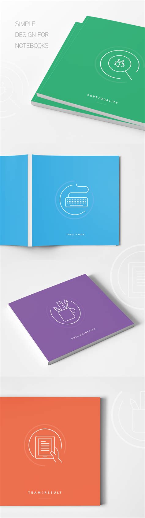 Simple Design For Notebooks On Behance