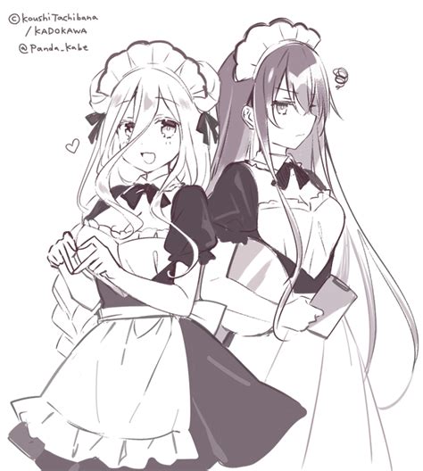 Hoshimiya Mukuro And Yatogami Tenka Date A Live Drawn By Tsunako Danbooru