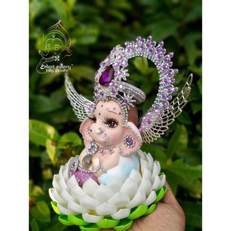 พระพิฆเนศปางเสวยสุข ติดปีก Erlertgallery Thaipick