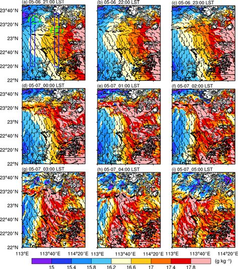 Modeled Hourly Wind Field Wind Barbs A Full Barb Represents 2 M S 21