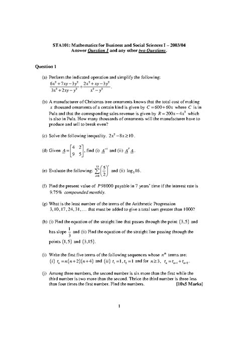 1chapter 6a m logarithms sta101 1 sta101 mathematics for business and social sciences i