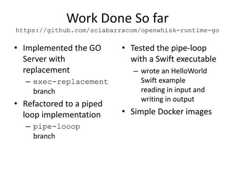Openwhisk Go Runtime Pptx