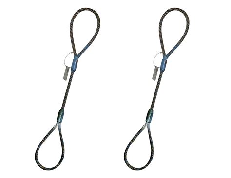 Eye And Eye Wire Rope Choker Sling 34 X 12 Rigging Lifting Industrial 11200 Lbs 2 Pack