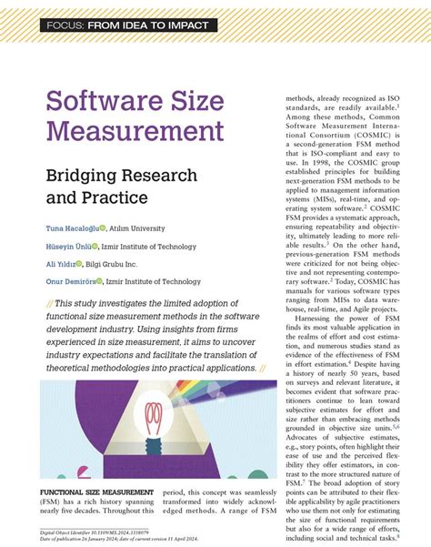 Ieee Software On Linkedin 📰 The Paper Software Size Measurement