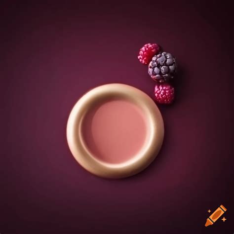 White Wax Seal With Pink Blackberry Design