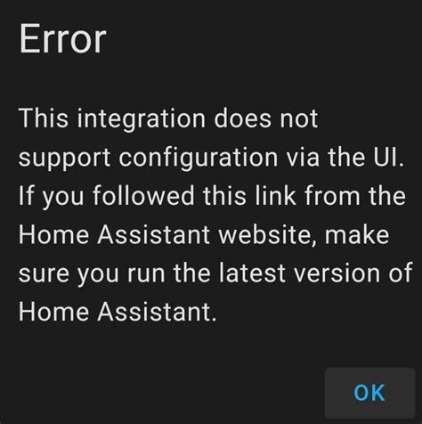 bluetooth integration error configuration home assistant community