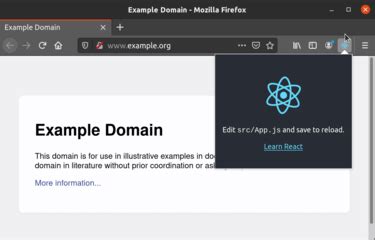 ReactJS WebExtensions
