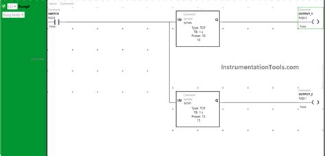 Plc Example On Switch Program With Timers