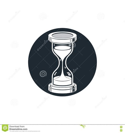 Time Without End Conceptual Icon Web Design Element 3d Antique Stock