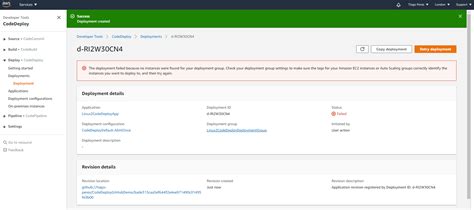 Amazon Web Services The Deployment To Lightsail Instances Failed