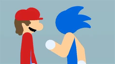 Stick Sonic Vs Stick Mario