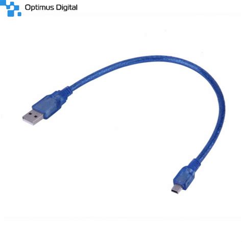 Cablu Albastru Usb Am B Mini 50 Cm Pentru Arduino Nano