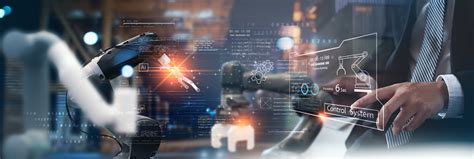 자동화된 로봇 팔 기계 학습 작업 시스템 제어 모니터링 비즈니스 및 스마트 인더스트리 40 기술 Ai 인공 지능과 함께 디지털