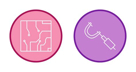 Electrical Circuit And Micrometer Icon 33084343 Vector Art At Vecteezy
