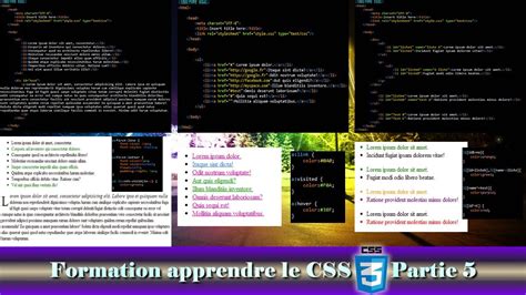 Formation Apprendre Le Css 3 Partie 510 Youtube