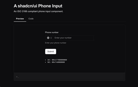 A Phone Input For Shadcn Ui