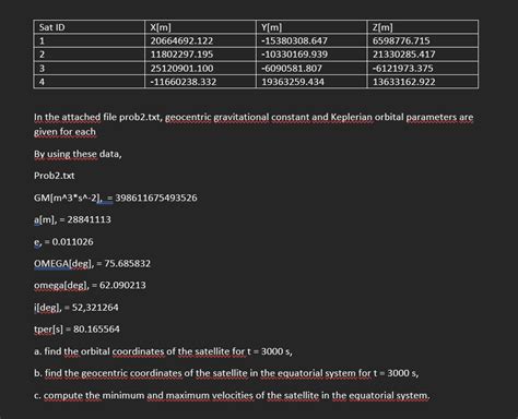 Solved In The Attached File Prob2txt Geocentric
