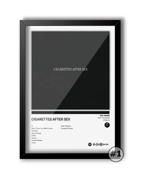 Quadro A4 Spotify Cigarettes Afther Sex Album Elo7