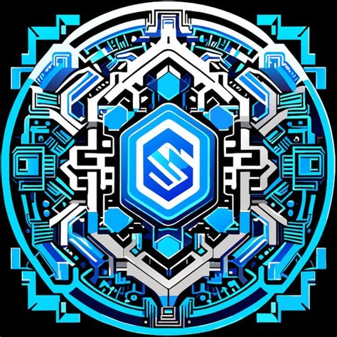 Premium Vector Qr Barcode Blue Circuit Board Digital Qr Code