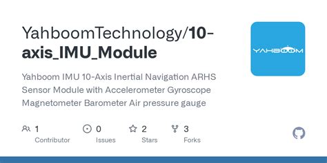 GitHub YahboomTechnology 10 Axis IMU Module Yahboom IMU 10 Axis Inertial Navigation ARHS