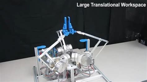 Backdrivable Kinematically Redundant 63 Dof Hybrid Parallel Robot This Video Demonstrates