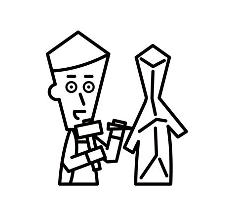 조각가의 일러스트 남성 무료 일러스트 소재집 Kukukeke