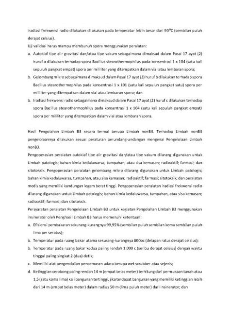 Limbah Pdf Pengolahan Limbah B Medis