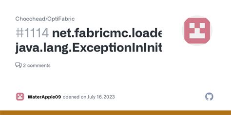 Netfabricmcloaderimplformattedexception Javalang