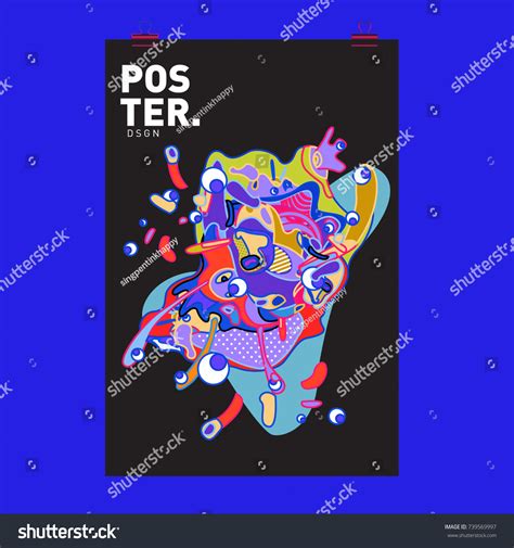Abstract Colorful Curvy Liquid Cover Poster Stock Vector Royalty Free 739569997 Shutterstock